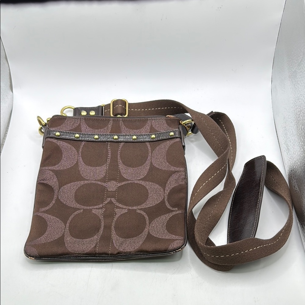 Coach Signature Jacquard Logo Monogram Crossbody Purs… - Gem